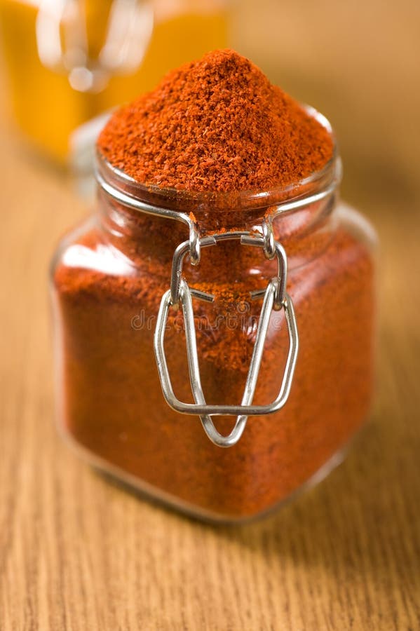 Chili Powder and Fresh Fruits Stock Photo - Image of herbal, ingredient ...