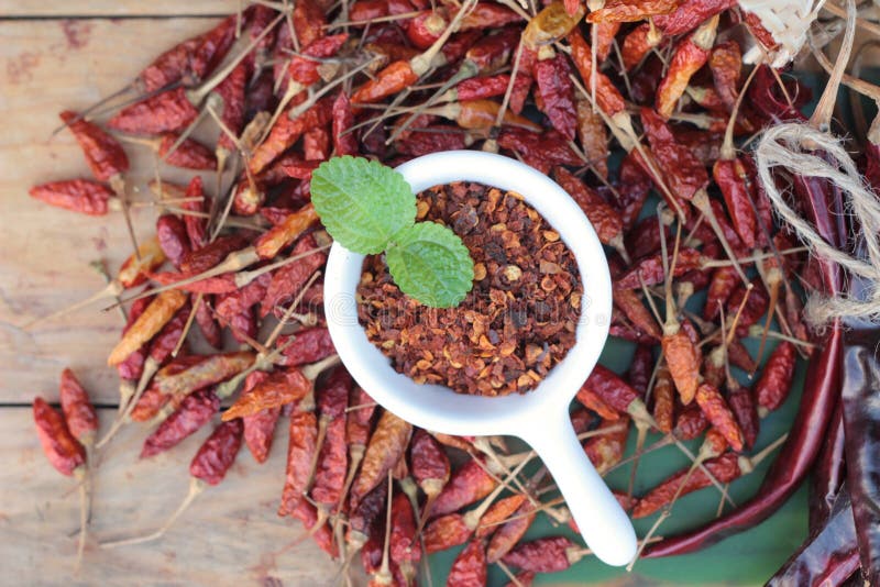 Chili Powder and Dried Chilli for Cooking. Stock Photo - Image of asian ...
