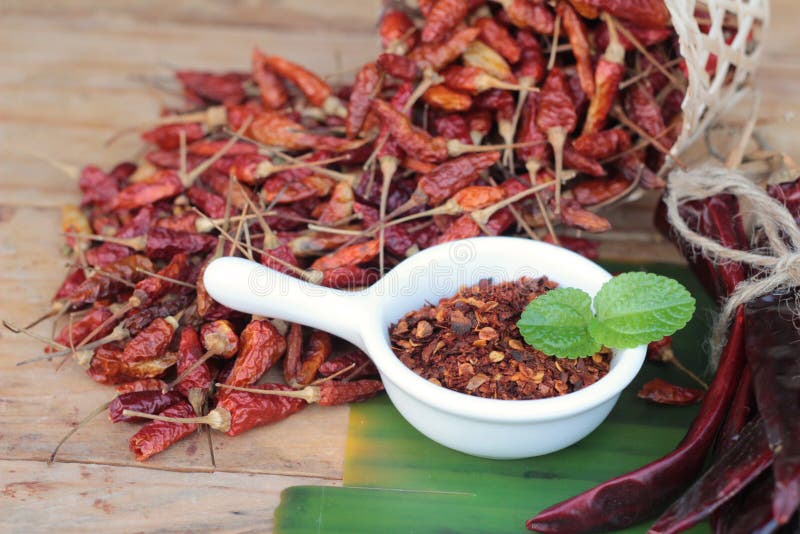 Chili Powder and Dried Chilli for Cooking. Stock Photo - Image of ...