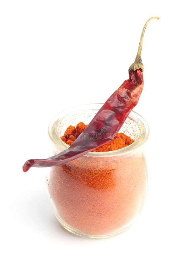 Chili Powder in Glass Bottle Stock Image - Image of paprika, indian ...