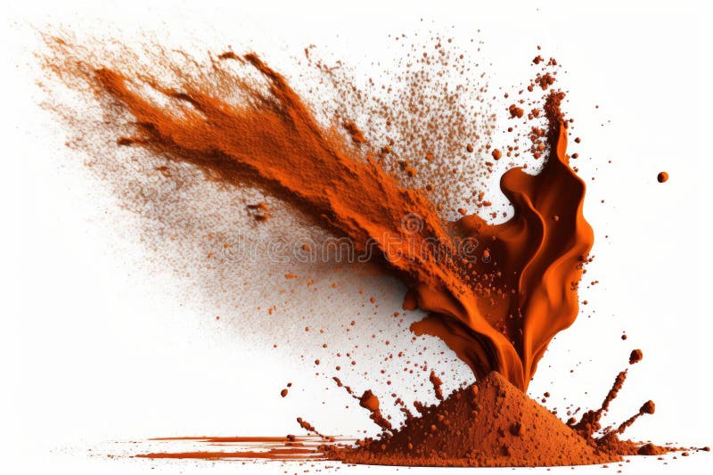 Chili Powder Splash, Dried Pepper Explosion, Flying Spicy Paprika Burst ...