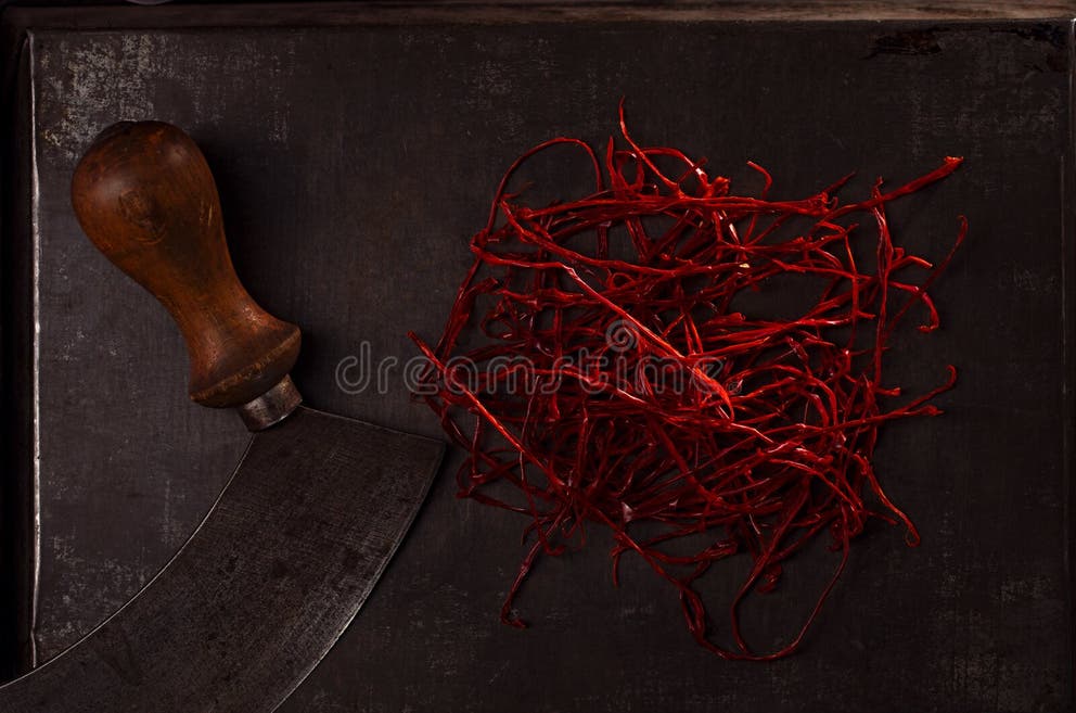 Chili Threads Strings Threads Stock Photo - Image of culinary, spice ...