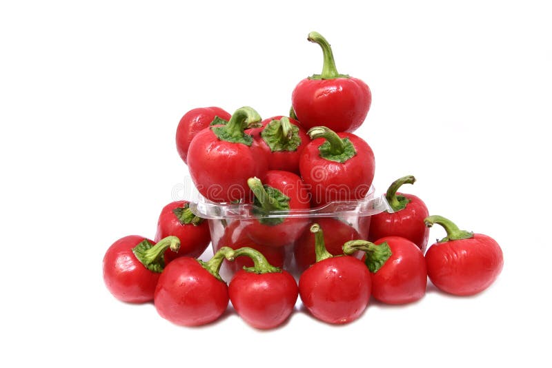 Chilies in box and outside stock photo. Image of clear - 11524314