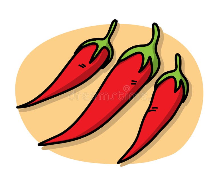 Chilies Hand Drawn Stock Illustrations – 61 Chilies Hand Drawn Stock ...