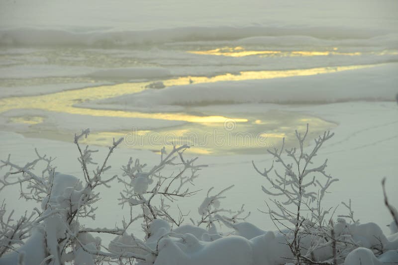 The Chilkat Valley Under a Covering of Snow Stock Image - Image of ...