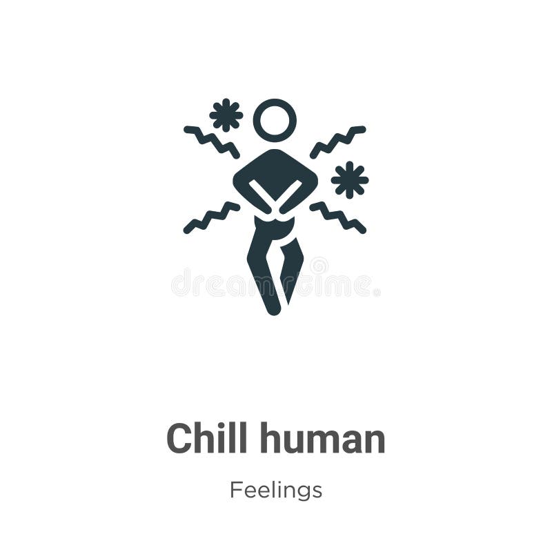 Chill Human Vector Icon on White Background. Flat Vector Chill Human ...