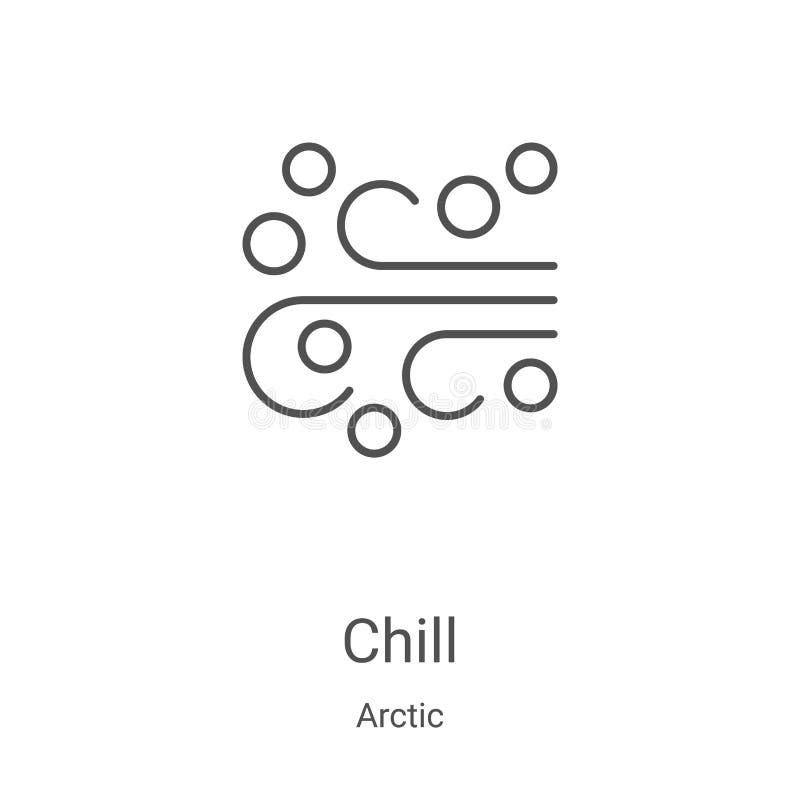 Outline Chill Human Vector Icon. Isolated Black Simple Line Element ...