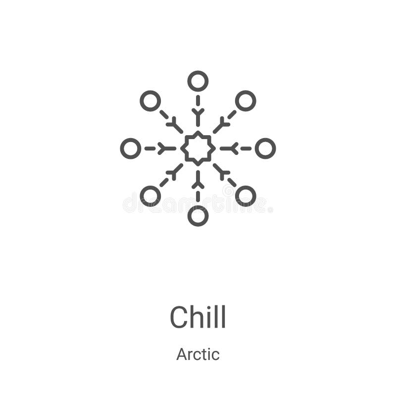 Chill Icon Vector from Arctic Collection. Thin Line Chill Outline Icon ...