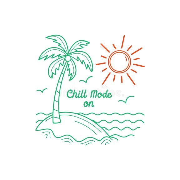Chill Mode on – Relaxed Lifestyle Vector Illustration Ilustración del ...
