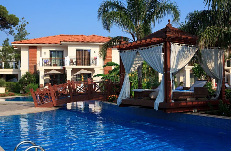 Chill out in the pool. stock photo. Image of leisure - 15939668