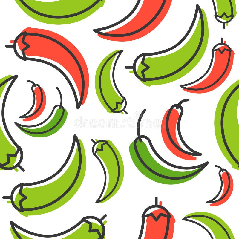 Chill Outline Seamless Pattern and Shadow for Use As Wallpaper Stock ...