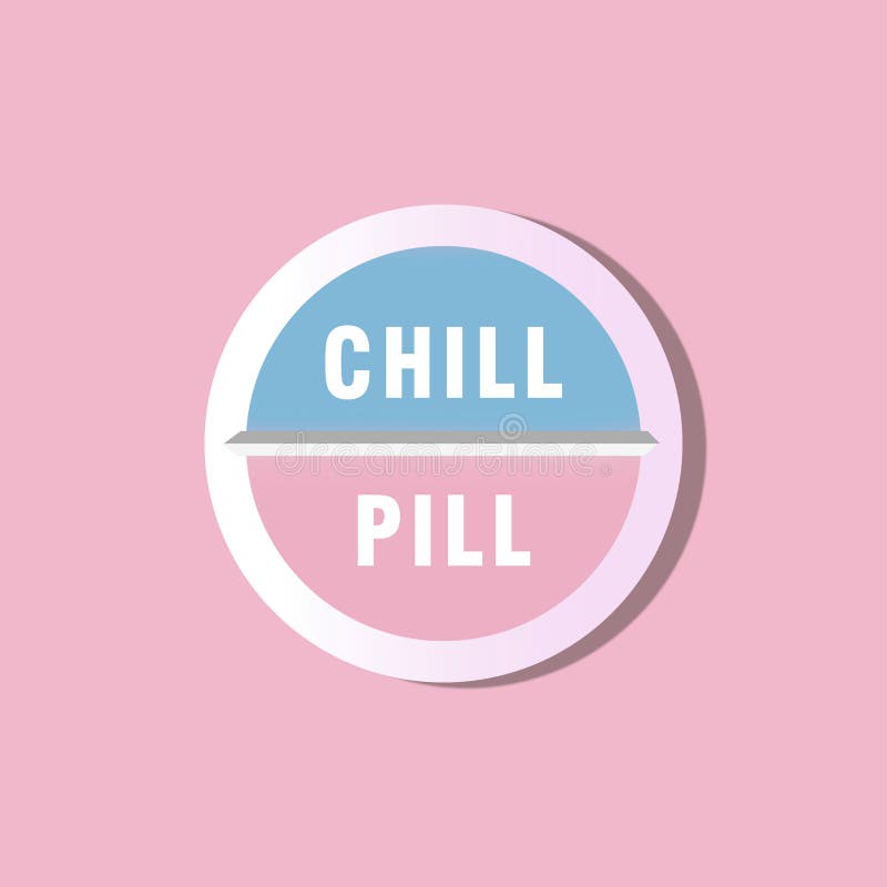 Chill Pill Illustration stock illustration. Illustration of drug ...