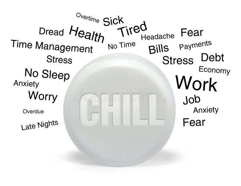 Chill Pill with Text stock image. Image of chill, medicate - 9712003