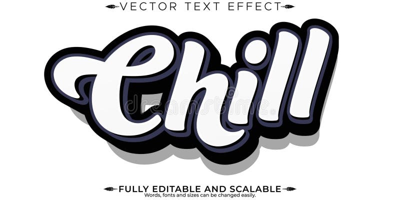 Chill Text Effect, Editable Relax and Mellow Customizable Font Style ...