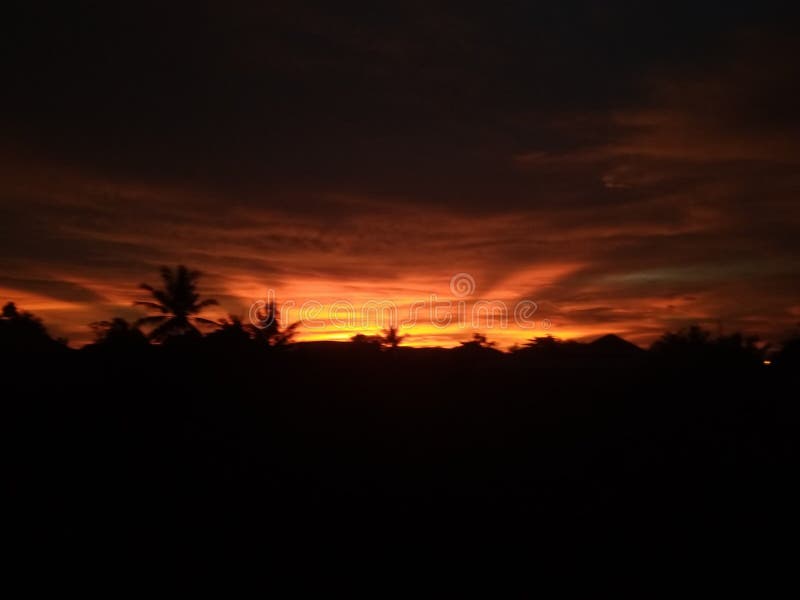 Chill Your Day by Sitting with the Sunset Stock Photo - Image of ...