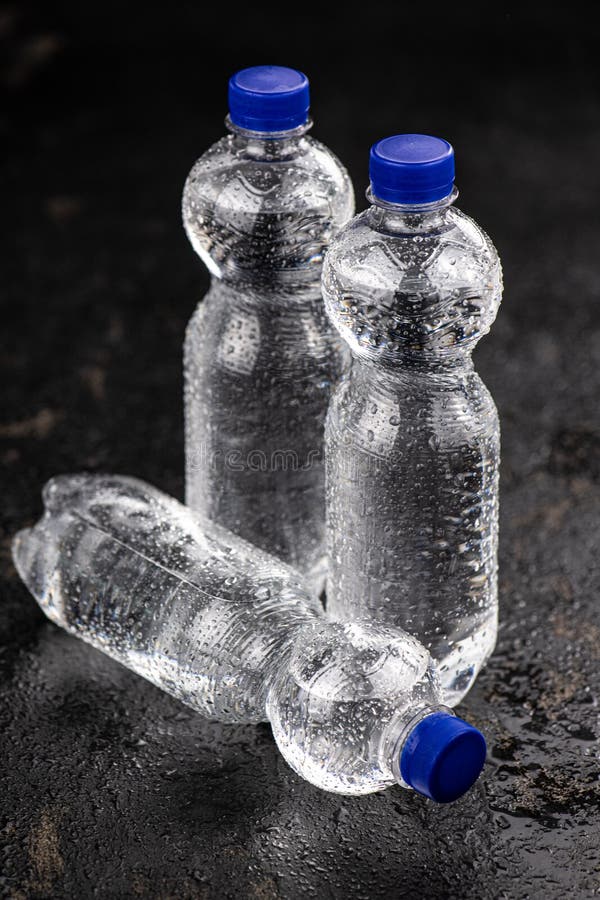 Chilled Bottled Sparkling Water Close-up Shot Stock Photo - Image of ...
