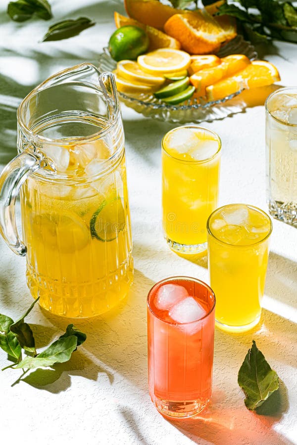 Chilled Fresh Fruit Juice Drink Stock Photo - Image of summer, beverage ...