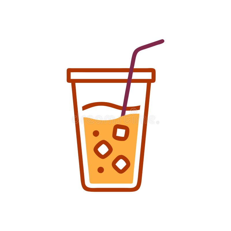 Chilled Iced Tea in a Glass Stock Vector - Illustration of kitchen ...