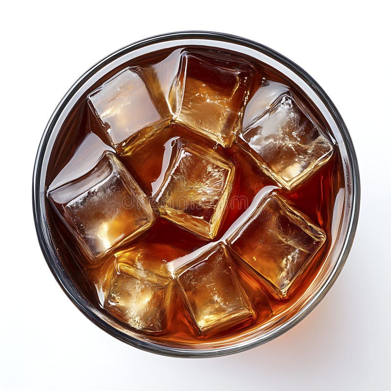 Chilled Perfection Big Ice Cubes Stock Image - Image of cold, view ...