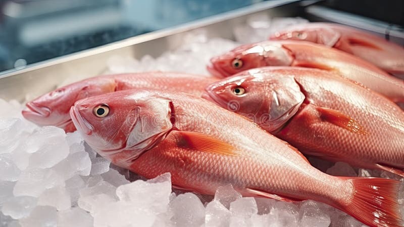 Chilled red fish stock photo. Image of fish, refreshment - 296150806