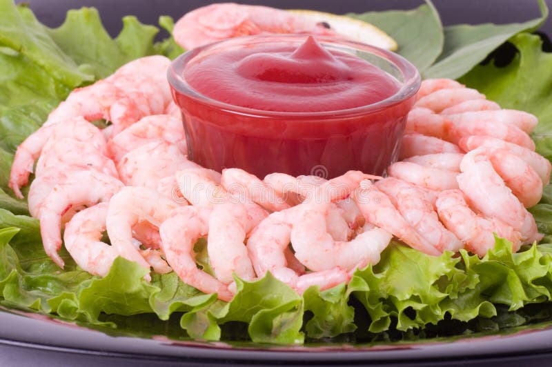 Chilled shrimp served stock photo. Image of dinner, lime - 25522854