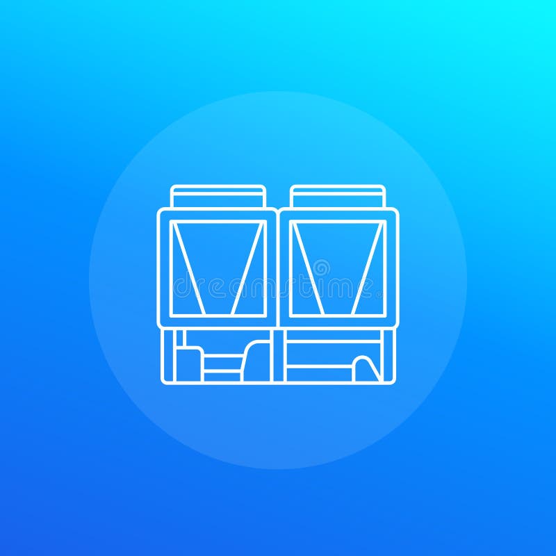 Chiller Icon Vector Isolated on White Background, Chiller Sign , Line ...