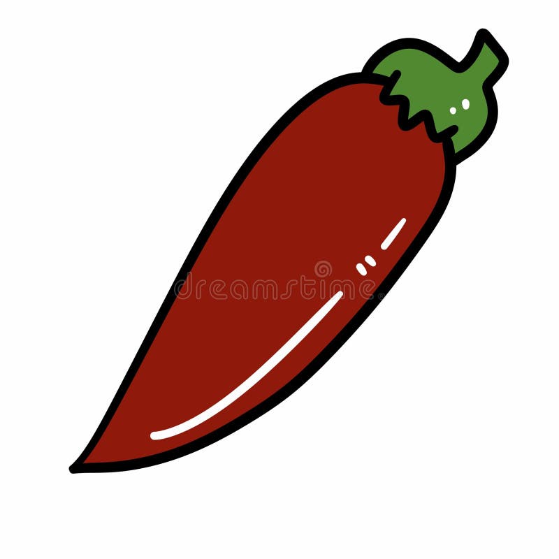 Chilli Cartoon with Lollipop Stock Illustration - Illustration of icon ...