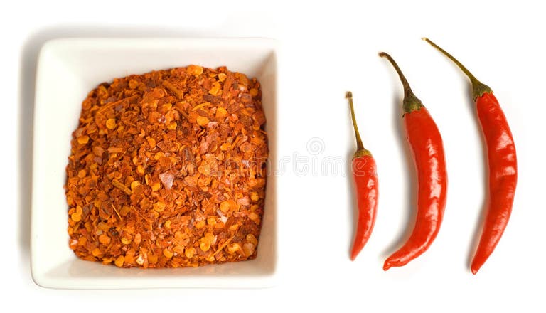 Chilli and Dry Chopped Bits Stock Image - Image of pepper, life: 7493327