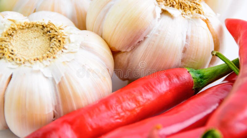 Chilli & garlic stock image. Image of preparation - 73111369