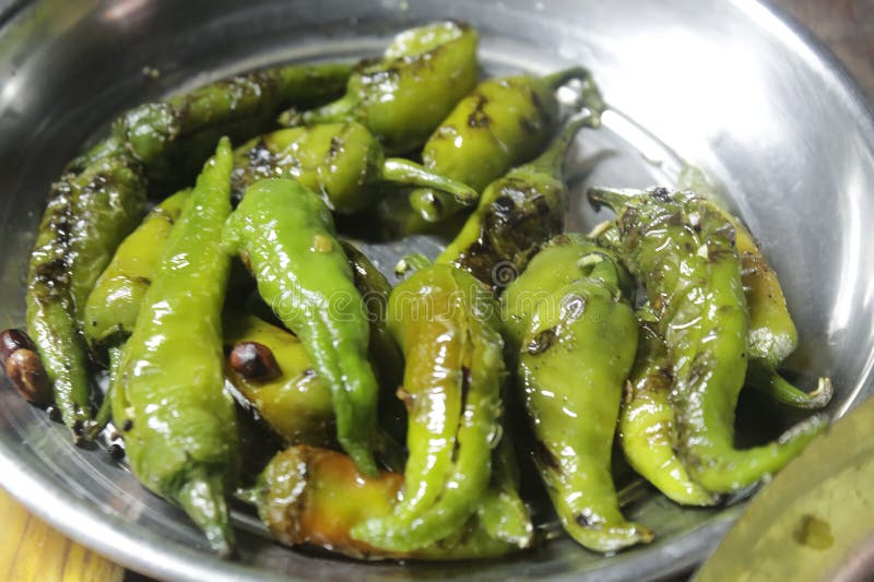 Chilli grilled food to eat stock image. Image of salad - 203264233