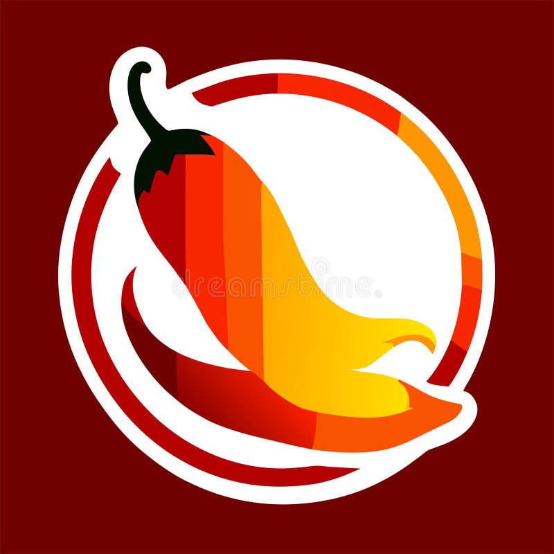 Chilli Logo Template. Vector Illustration of Hot Chilli Logo Stock ...