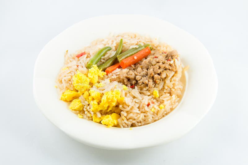 Chilli Paste with Pork and Fried Rice Stock Photo - Image of cooking ...