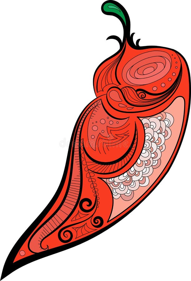 Chilli Pepper Creative Concept Design Stock Vector - Illustration of ...