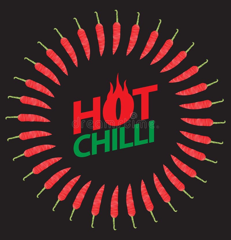 Black Chilli Label Design Stock Illustrations – 542 Black Chilli Label ...