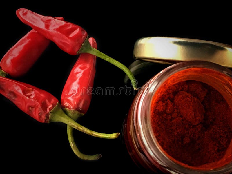 Chilli Peppers with Paprika Stock Photo - Image of taste, food: 68391364