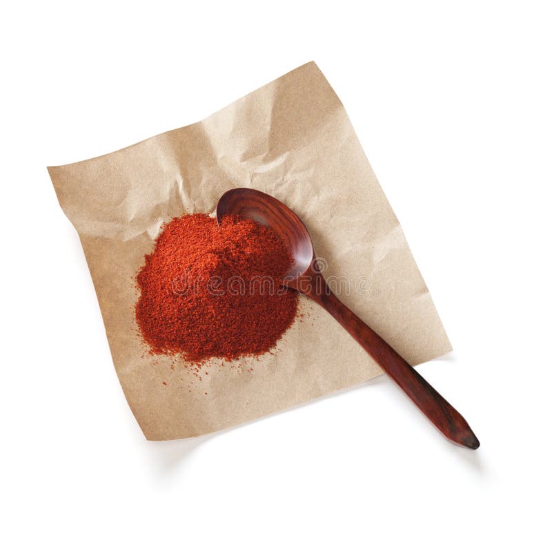 Red chilli powder stock photo. Image of isolated, culinary - 37689990