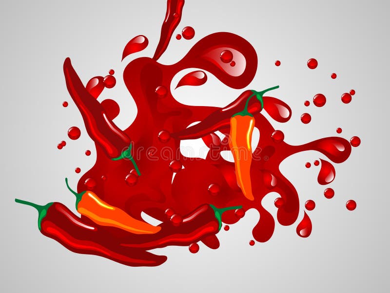 Chilli sauce stock vector. Illustration of heat, graphic - 31766546