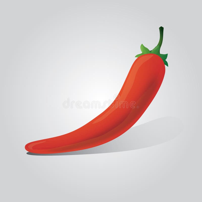 Chilli. Vector Illustration Decorative Design Stock Vector ...