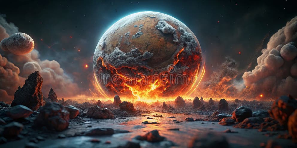 Witness the Terrifying Aftermath a Macro View of Asteroid Impact and ...