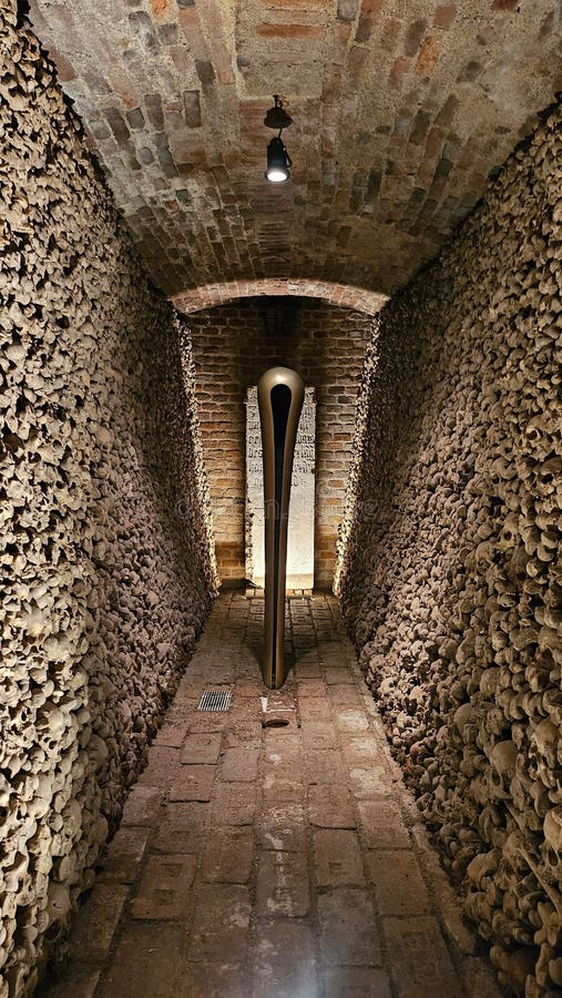 Chilling Corridor in Brno Ossuary Editorial Image - Image of ancient, exploration: 333915495