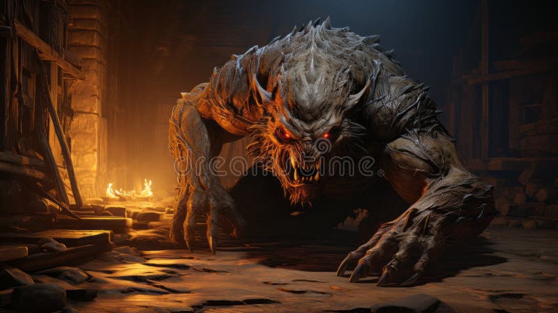 Chilling Demon Attack: Unreal Engine 5 Monster Strikes in Brooding ...