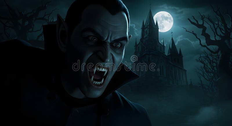 Nightmarish Vampire stock image. Image of dracula, dark - 370921121