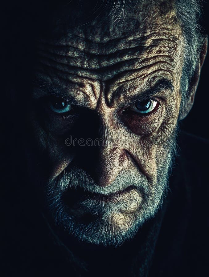 A Chilling Image of an Old Man Stock Photo - Image of chilling, history ...