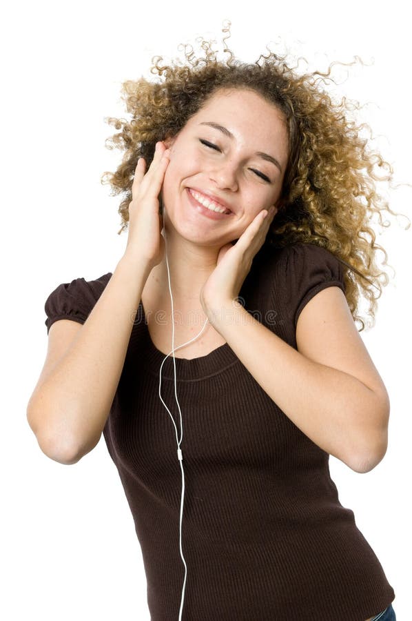 Chilling out to music stock image. Image of headphones - 4955233