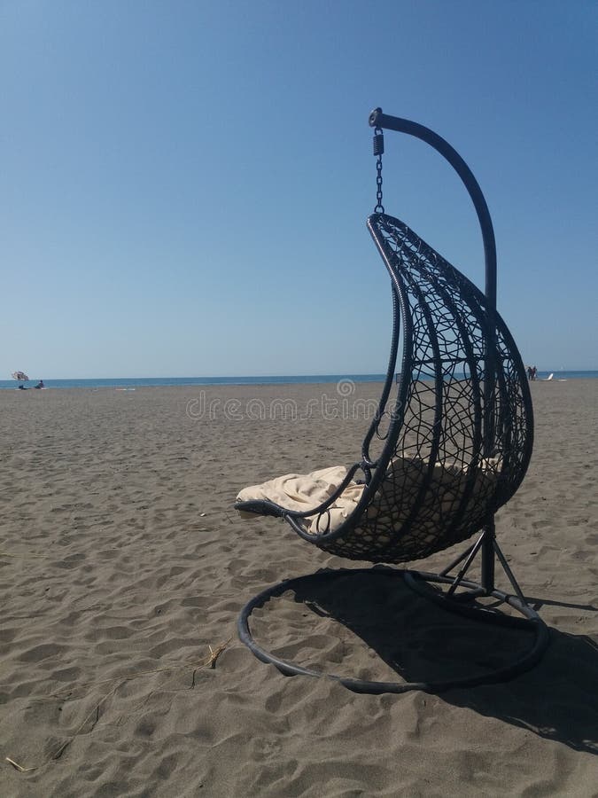 Chilling time on the beach stock image. Image of plant - 180702277
