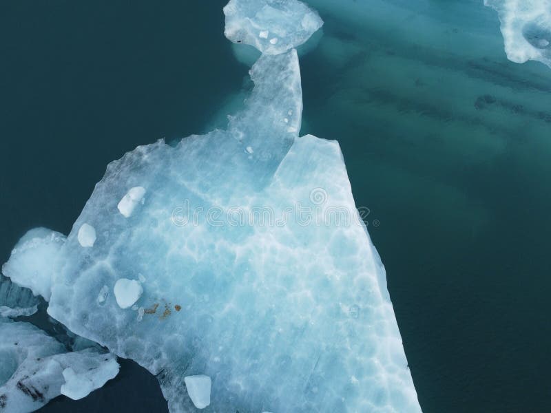 Chilling View of Glacier on a Calm Coast Stock Image - Image of cold ...