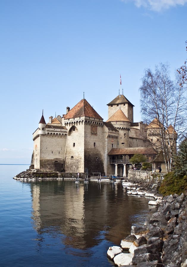 Chillon Castle 6, Switzerland Editorial Image - Image of lake, range ...