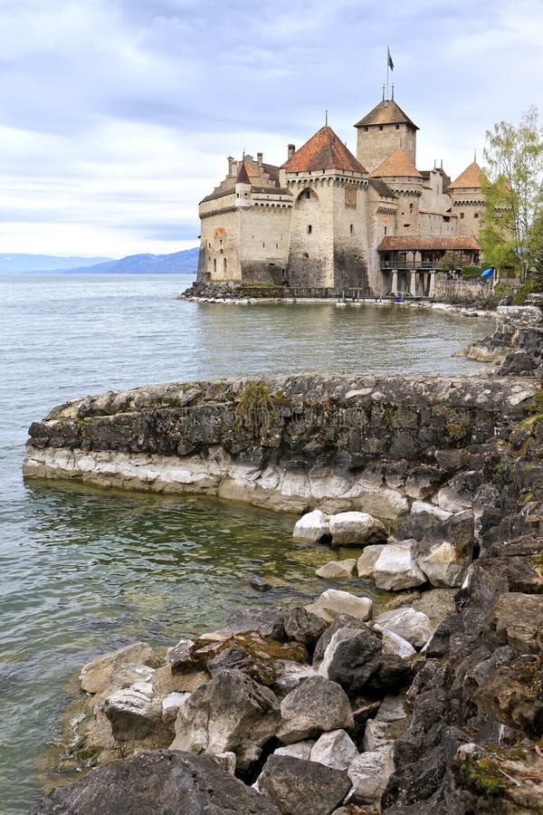 Chillon Castle at Geneva Lake Editorial Stock Photo - Image of lord ...