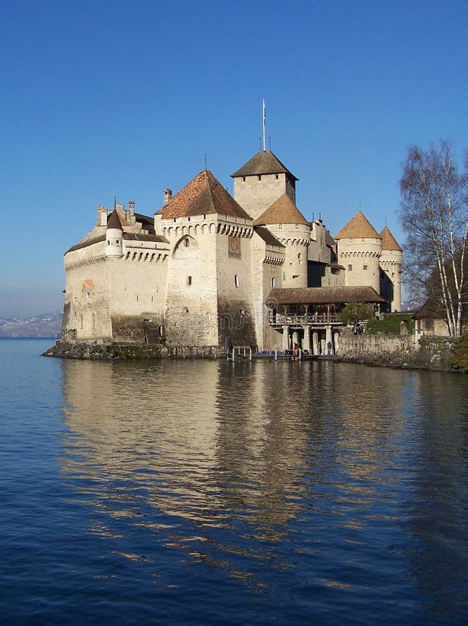 Chillon Castle, Geneva Lake, Switzerland Editorial Image - Image of ...