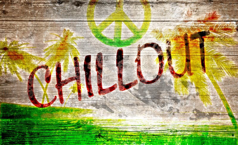 Chillout background stock illustration. Illustration of palms - 32101663